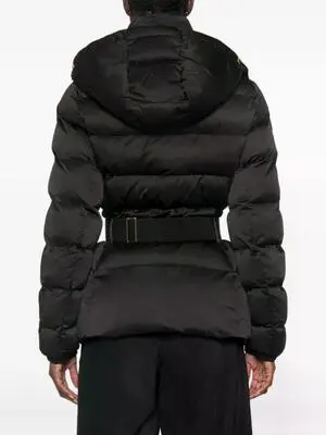 Elisabetta Franchi Belted Hooded Puffer Jacket