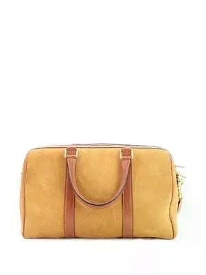 Celine Convertible Boston Bag Suede And Leather Travel Bag