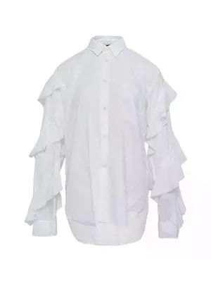 Comme Des Garçons Ruffled-sleeve Shirt