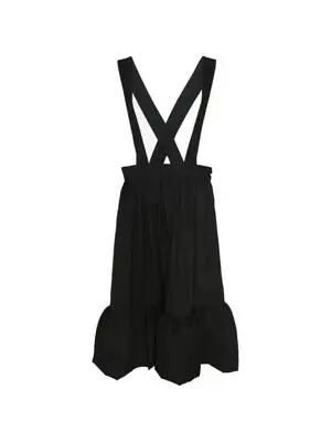 Comme Des Garçons Cross-back Ruffled Dress