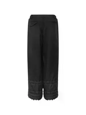 Comme Des Garçons Ruffled Wide-leg Trousers - Black