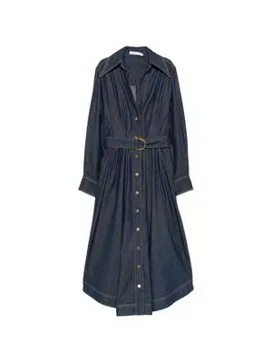 Zimmermann Denim Shirt Midi Dress