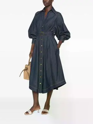 Zimmermann Denim Shirt Midi Dress