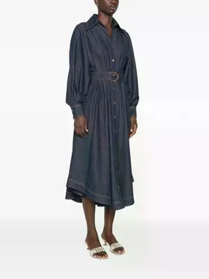 Zimmermann Denim Shirt Midi Dress