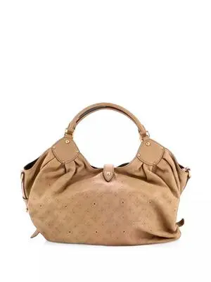 LOUIS VUITTON Xl Mahina Leather Hobo Bag - Brown