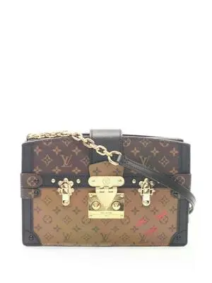 LOUIS VUITTON Monogram Reverse Canvas Trunk Clutch Bag