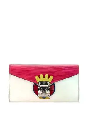 LOUIS VUITTON Tribal Mask Sarah Wallet Epi Leather Small Wallets - Pink