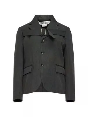 Comme Des Garçons Buckle-collar Tailored Blazer