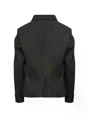 Comme Des Garçons Buckle-collar Tailored Blazer