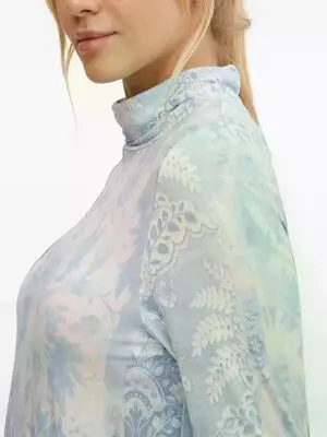SPORTALM Paisley-print High-neck Top