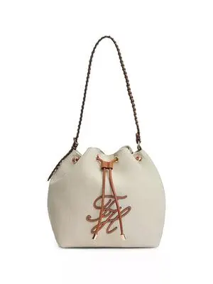 Tommy Hilfiger Logo-embroidered Canvas Bucket Bag