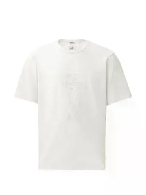 C.P. COMPANY 30/2 Mercerized-jersey Twisted Short-sleeve British Sailor T-shirt - White