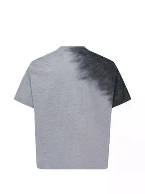 DOUBLET Exhaust Stained Graphic-print T-shirt - Grey