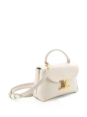 Celine Nino Top Handle Bag Leather Teen Satchel - Neutrals