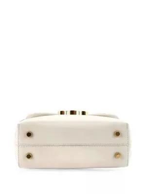 Celine Nino Top Handle Bag Leather Teen Satchel - Neutrals