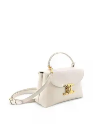 Celine Celine Nino Top Handle Bag Leather Teen Satchel Neutrals