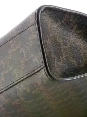 Celine Vertical Cabas Triomphe Coated Canvas Small Tote Bag