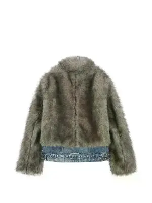 Andersson Bell Faux-fur Denim Jacket