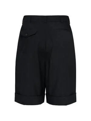 Comme Des Garçons Pleated Turn-up Shorts