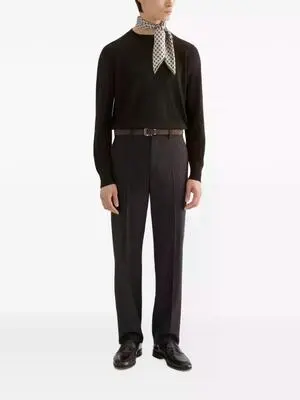 Agnona Ribbed-trim Crew-neck Sweater