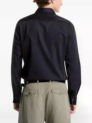 Gant Logo-embroidered Long-sleeve Shirt