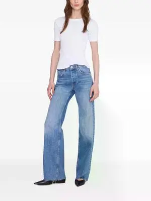 ANINE BING Sixtine Ribbed Jersey Tee