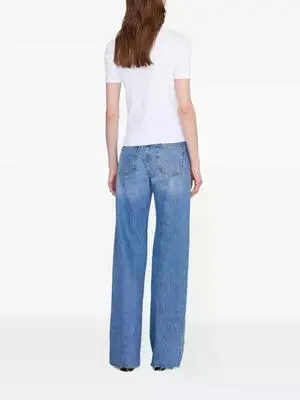 ANINE BING Sixtine Ribbed Jersey Tee
