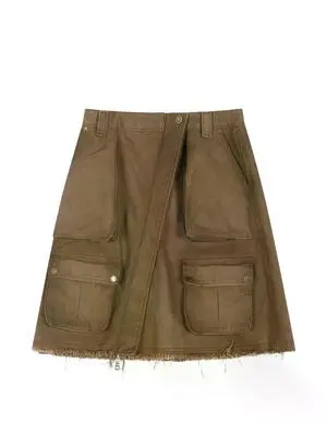 Andersson Bell Cargo-pocket Wrap Skirt - Brown