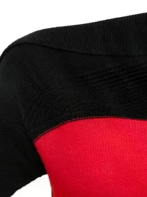 KIKO KOSTADINOV Colour-block Asymmetric Midi Dress