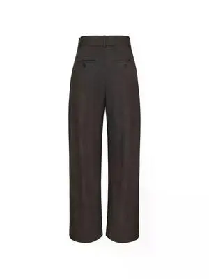 LEE MATHEWS Myles High-waisted Wide-leg Trousers