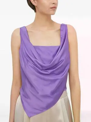 Sisley Cowl-neck Sleeveless Top