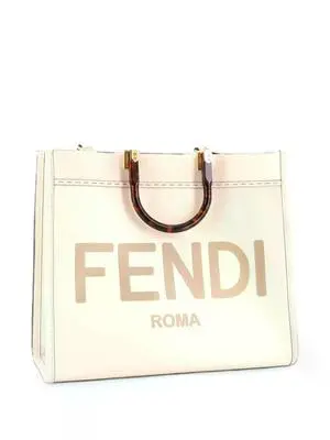 Fendi Sunshine Shopper Leather Medium Tote Bag