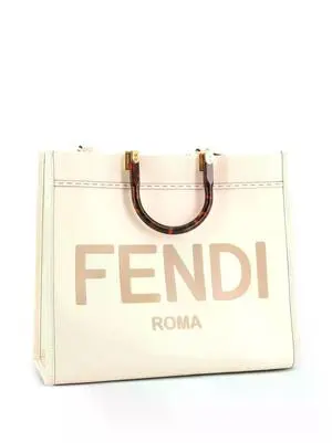 Fendi Sunshine Shopper Leather Medium Tote Bag