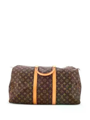 LOUIS VUITTON Keepall Monogram Canvas Travel Bag - Brown