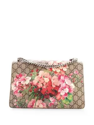 Gucci Dionysus Blooms Print Gg Coated Canvas Shoulder Bag