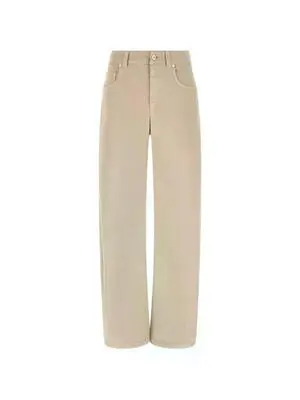 Brunello Cucinelli Wide-leg Garment-dyed Trousers