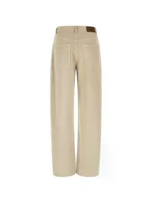 Brunello Cucinelli Wide-leg Garment-dyed Trousers