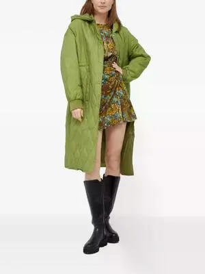 Sisley Floral-print Long-sleeve Mini Dress - Green