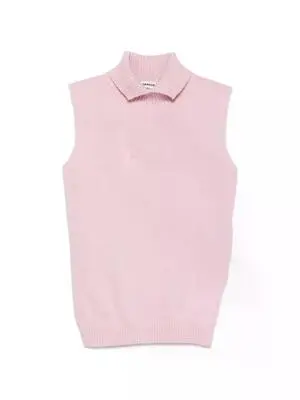 JIL SANDER High-neck Split-collar Gilet