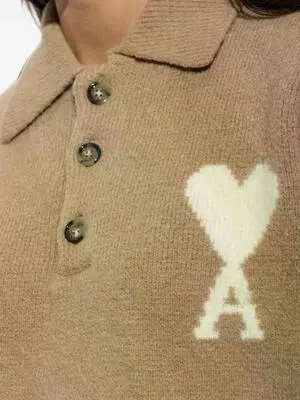 AMI Paris De Coeur Polo Sweater