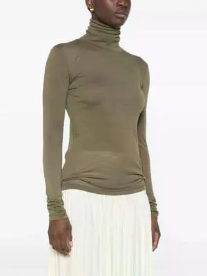 JIL SANDER High-neck Long-sleeve T-shirt - Neutrals