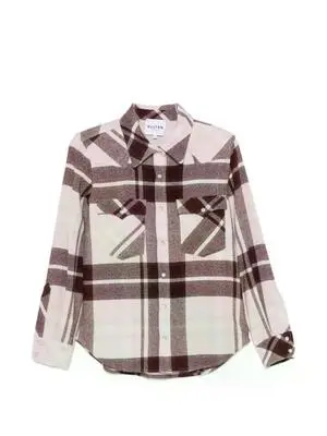 KUJTEN Lumber Check-pattern Button-down Shirt