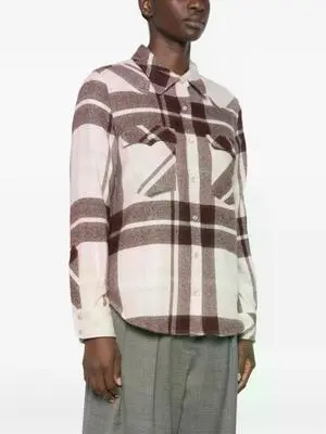 KUJTEN Lumber Check-pattern Button-down Shirt