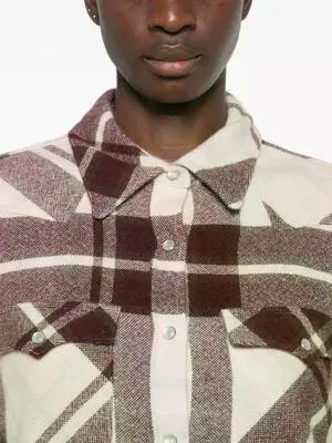 KUJTEN Lumber Check-pattern Button-down Shirt