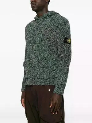 Stone Island Logo-patch Zip-up Hoodie