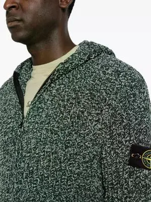 Stone Island Logo-patch Zip-up Hoodie