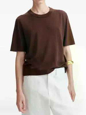 Vanessa Bruno Short-sleeve Merino-wool Sweater