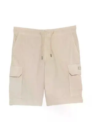 Emporio Armani Logo-patch Shorts - Neutrals