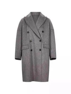 Brunello Cucinelli Double-breasted Drop-shoulder Cashmere Coat
