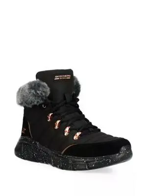 Sketchers Quilted Fur Trim Sneakers